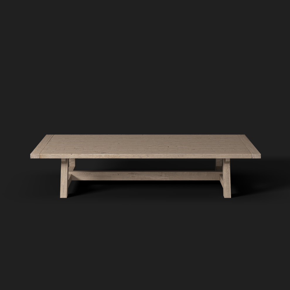 Bridge Coffee Table 200x108Cm-Dark Aged Oak – Bika Living